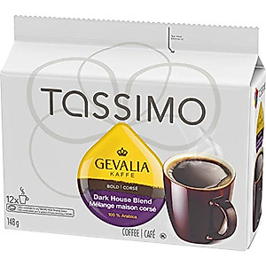 Gevalia 12 T Discs -Bold Dark House Blend (148g / 5.22oz) Made in Canada