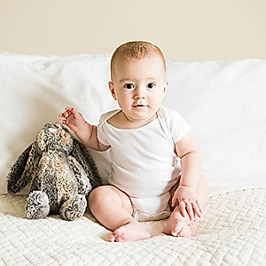 vvfelixl Baby Bodysuits Unisex Little Panda Stars Short Sleeve Cotton Baby Clothes for Boys Girls 3M White