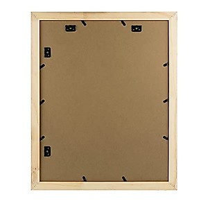 Golden State Art, 16x20 Brown Picture Frame-Display Pictures 16x20 without Mat - Solid Wood, HD Tempered Glass (Wall Display)