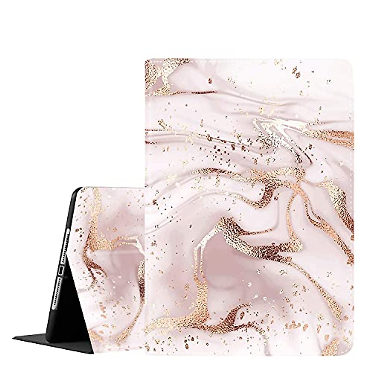 Case for New iPad Mini 6 2021 (6th Generation), Multi-Angle View Adjustable Stand Auto Wake/Slee for iPad Mini 6th Gen 8.3 Inch,Pink Marble Art