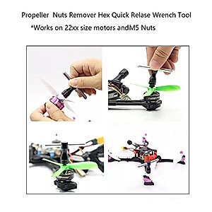 RC Motor Grip Pliers Tool M5 Nut Hex Quick Release Wrench for 13XX-23XX Size Motor M3-M8 Nuts Propeller