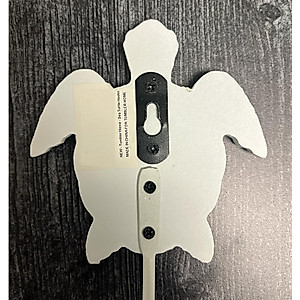 Tumbler Home Sea Turtle Wall Hooks, Set of 3 Bathroom Hooks, Nautical Bathroom Décor