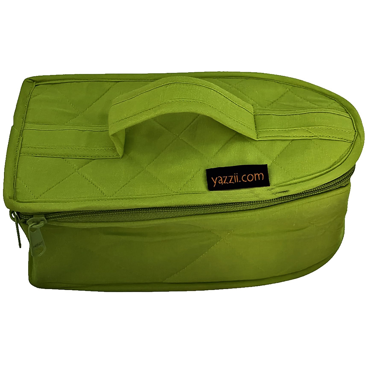 Yazzii Iron Storage Case - Iron Protective Cover - Travel Iron Holder with Handle & Zipper Closure - Iron Carrying Storage Bag - Dustproof & Easy to Carry Green