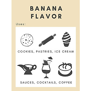 Native Vanilla - Pure Banana Flavor - 8 Fl Oz - Pure Flavors and Extracts - Perfect for Cooking, Baking, and Dessert Crafting