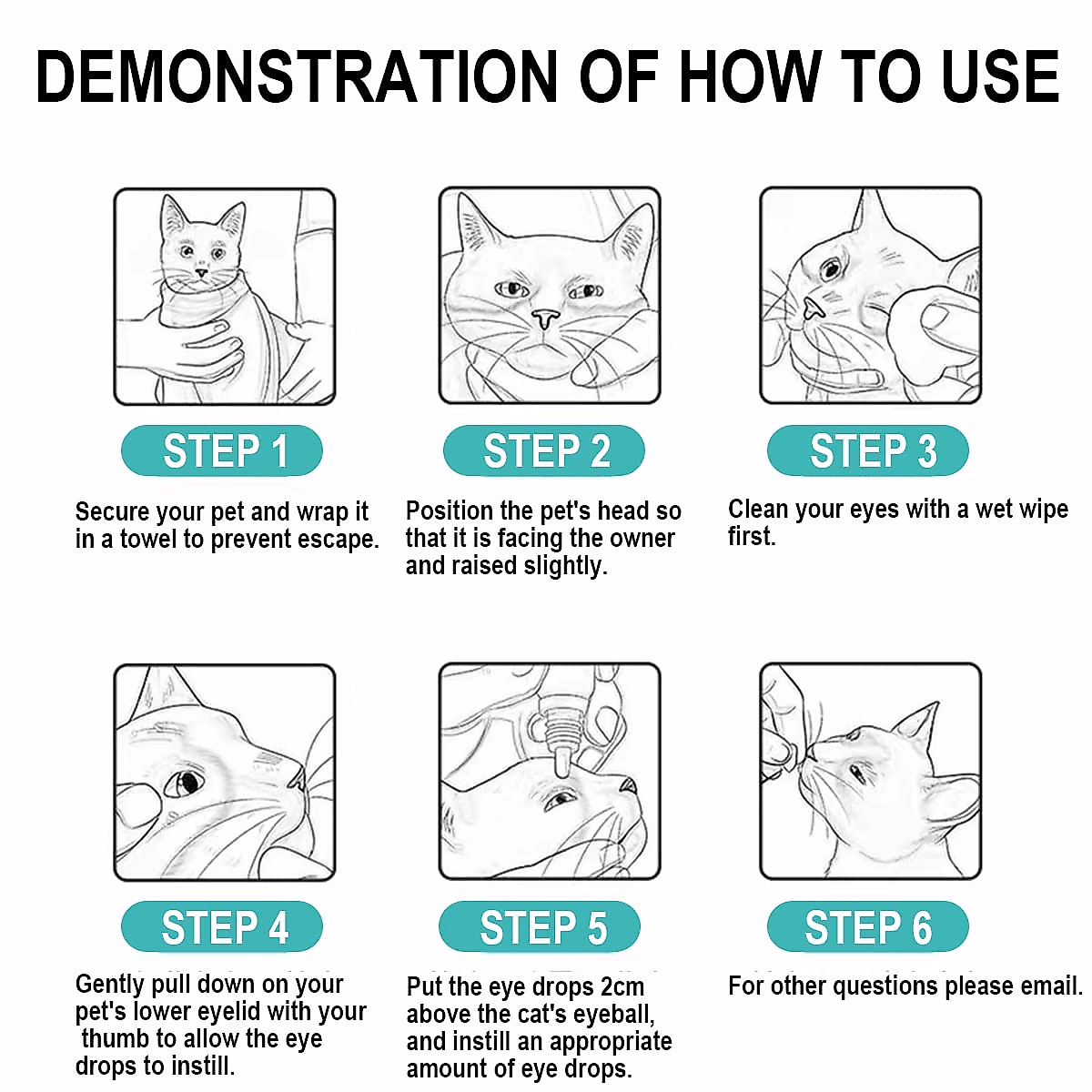 VEZE Eye Drops for Dogs, Dog Eye Drops & Cats, Gentle Dog Eye Infection Treatment, Relieves Dog Eye discomfort，Dog Eye Wash Relief Allergies Symptoms and Help Tear Stain Remover.