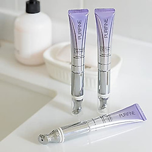 purifine Eye Cream for Wrinkles and Fine Lines Microcurrent Massage Anti-wrinkle Eye Cream Anti Aging 0.5 fl oz