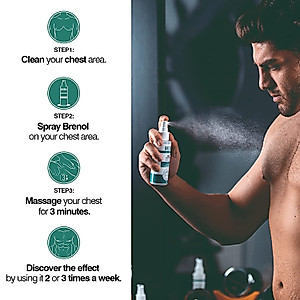 Brenol Gynecomastia Body Firming Natural Formula Spray, Skin Firming Lotion, Moisturizing, Firming, Strengthening 3.38 Fl Oz