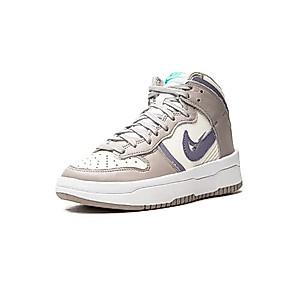 Nike Women's Dunk High Rebel Sneaker, Sail/Iron Purple-college Grey, 9