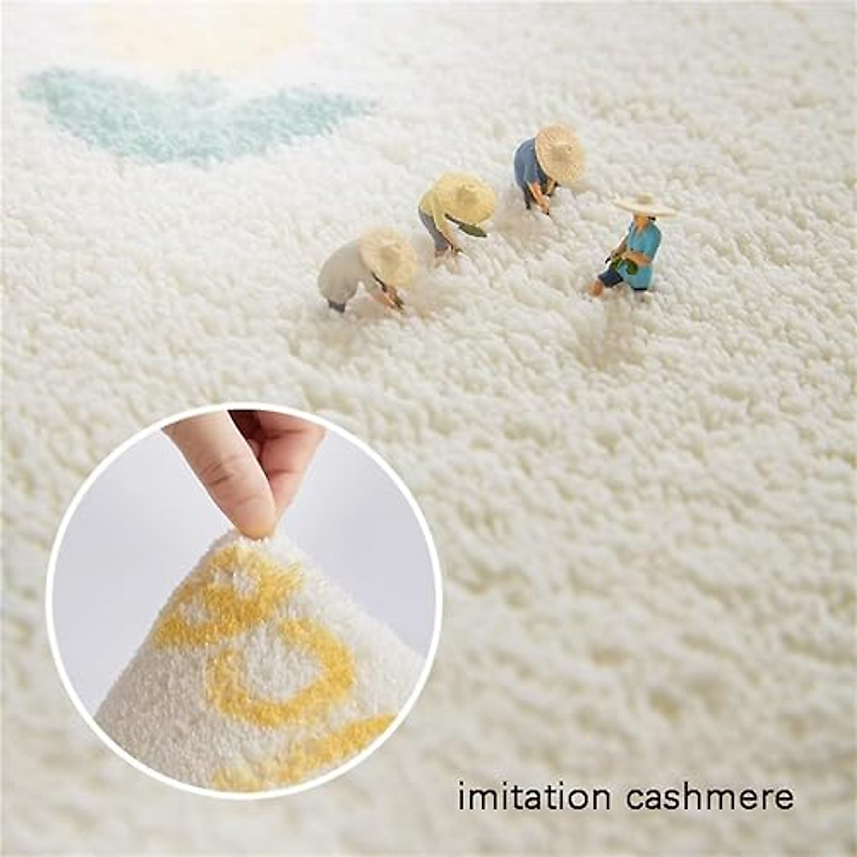 rugylsf Faux Cashmere Floral Rugs Soft Washable Microfiber Rugs Absorbent Bathroom Non-Slip Floor Mats 2.6ft Modern Boho Bedroom Decor Bedside Small Rugs Floral Rugs Brown Rugs Kids Rugs