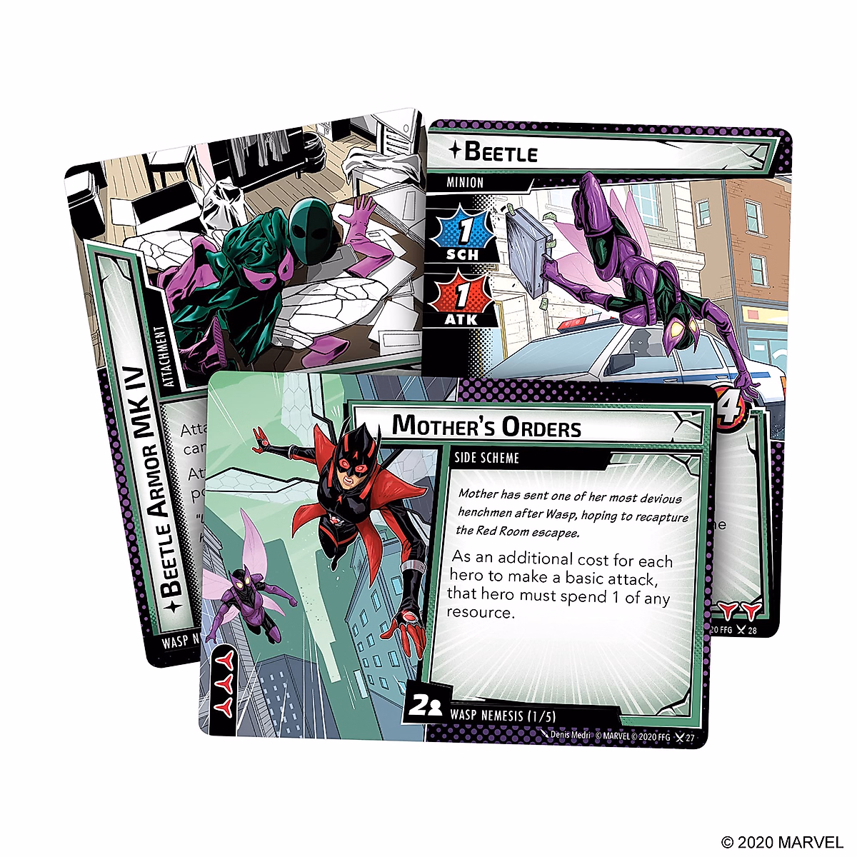 Marvel Champions The Card Game Wasp HERO PACK - Superhero Strategy Game, Cooperative Game for Kids and Adults, Ages 14+, 1-4 Players, 45-90 Minute Playtime, Made by Fantasy Flight Games