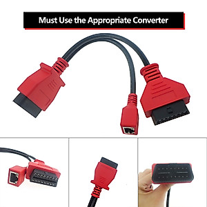 OBD2 Cable Connector for Autel MaxiSYS Pro MS908P Scanner Adapter, Programming Cable for BMW, 16Pin OBD II Adapter Connector Cable Scan Tool