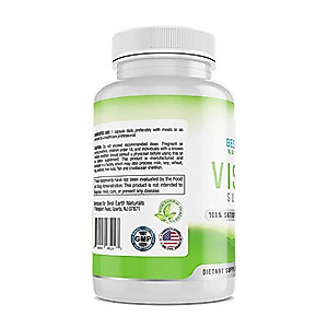 Best Earth Naturals Vision Support Formula Supplement with Eye Vitamins, Lutein, Vitamin A, Quercetin and More - 30 Count