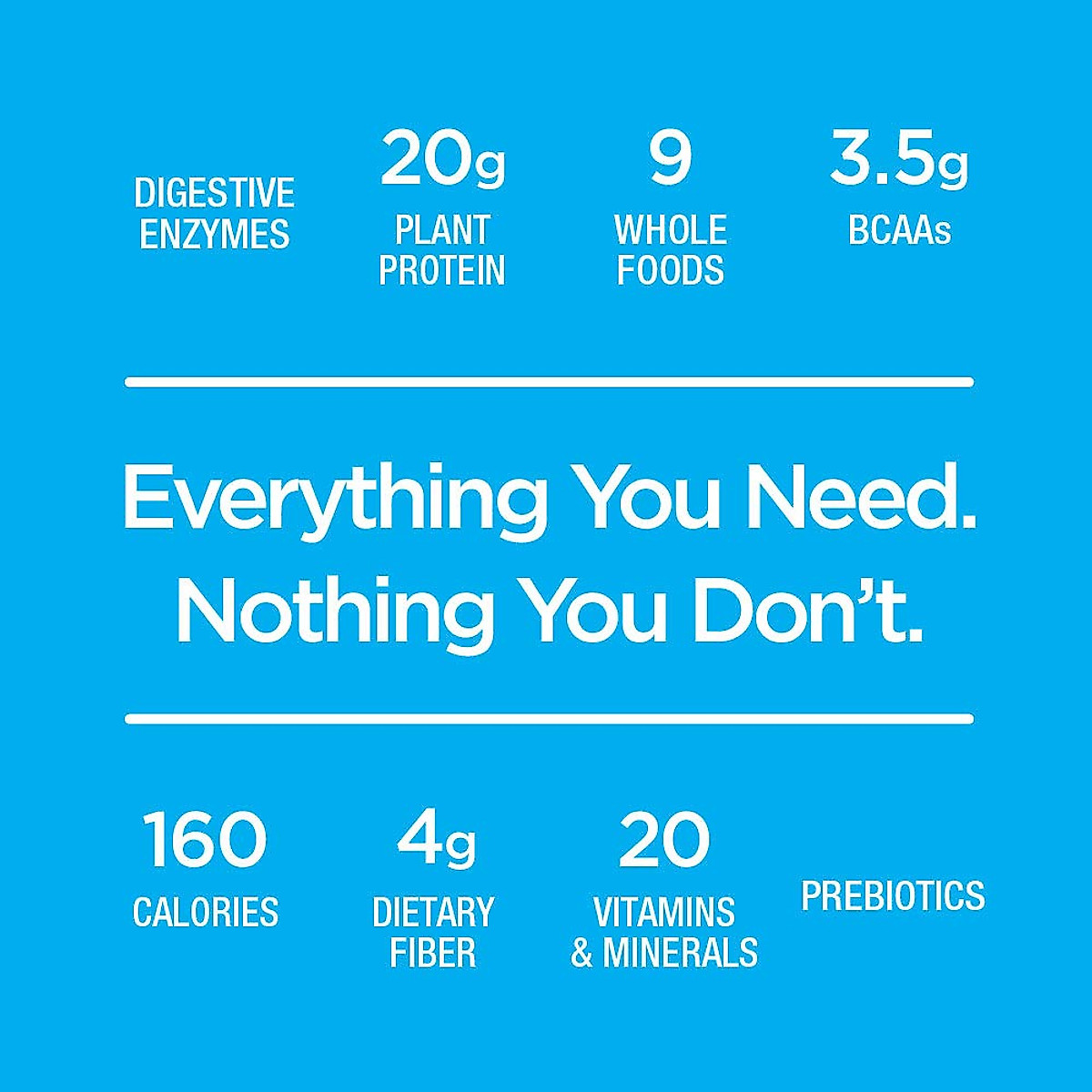 Vegansmart Naturade Plant Based Vegan Protein Powder - All-in-One Nutritional Shake Protein Blend - Gluten Free & Non-GMO - Vanilla (15 Servings)