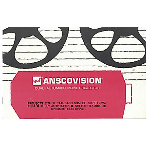 GAF AnscoVision Dual Super 8MM and 8MM Film Projector