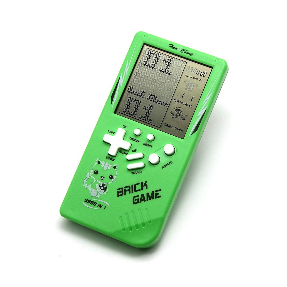 Retro Big Screen Brick Game Console 9999 in 1 Tank/Racing/Shooting Casual Puzzle Game Adjustable Difficulty and Speed Small and Easy to Carry Best Gifts