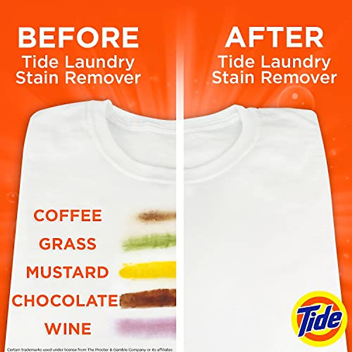Tide Laundry Stain Remover with Oxi, Rescue Clothes, Upholstery, Carpet and more from Tough Stains, 3oz (Pack of 2)
