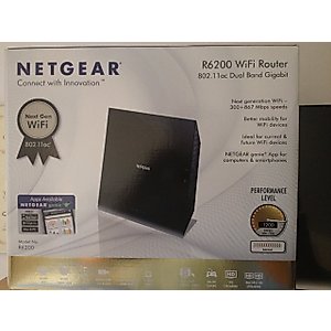 NETGEAR R6200 WiFi Router - Wireless Router - 4-Port-Switch