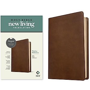 NLT Thinline Reference Bible, Filament Enabled (LeatherLike, Rustic Brown): Includes Free Access to the Filament Bible App Delivering Study Notes, Devotionals, Worship Music, and Video