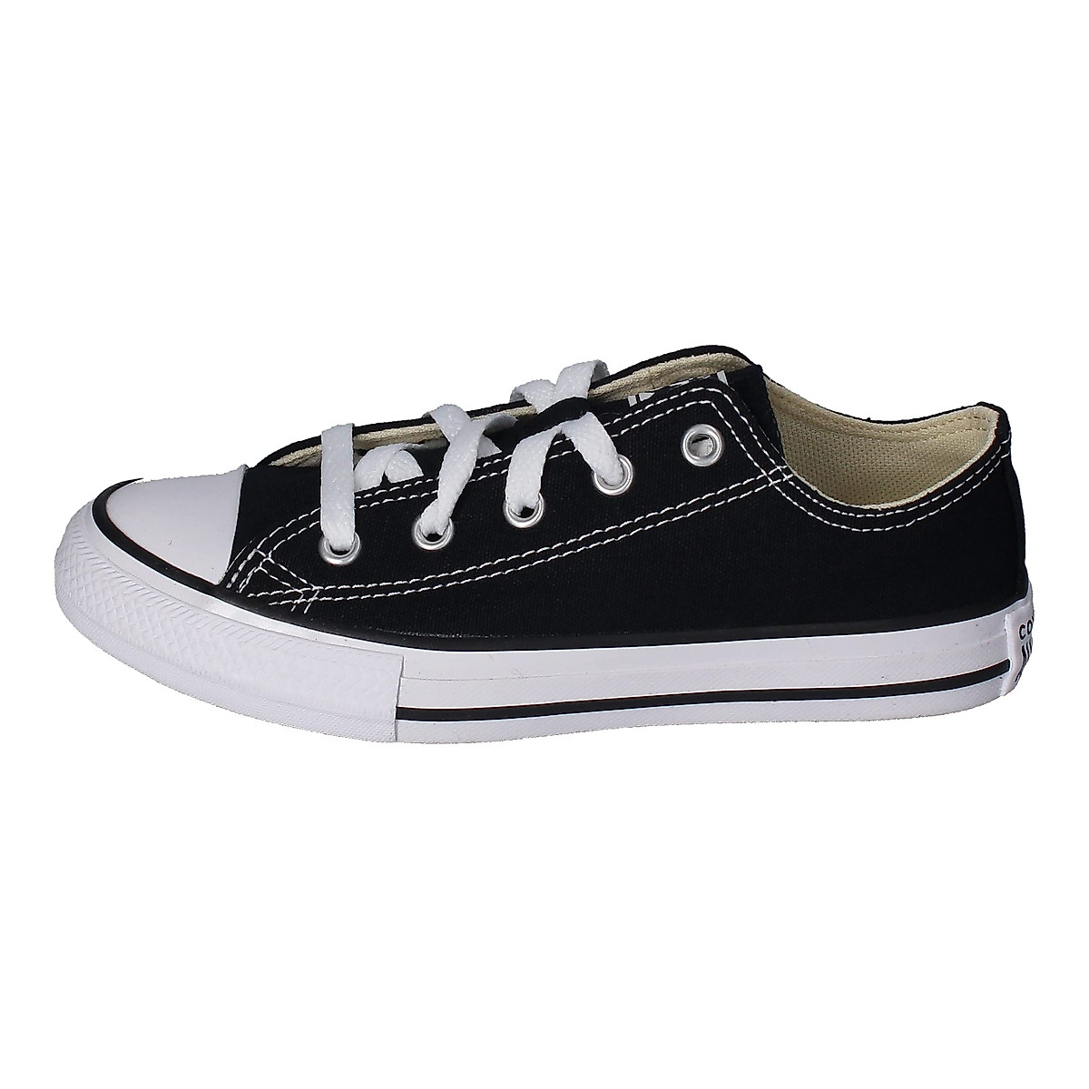 Converse unisex-child Chuck Taylor All Star Low Top Sneaker, Black, 2 M US Little Kid