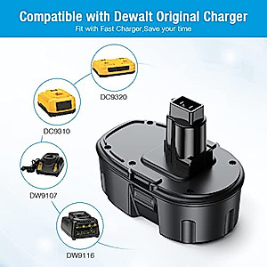 Powerextra 4.5Ah 18V DC9096 DC9098 Replacement Battery Compatible with Dewalt 18 Volt XPR Battery DC9099 DW9095 DW9096 DW9098 DE9038 Cordless Power Tools