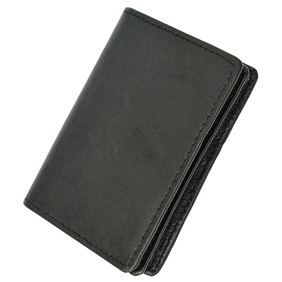 Marshal® RFID Blocking Mens Leather Expandable Business Card Case Wallet