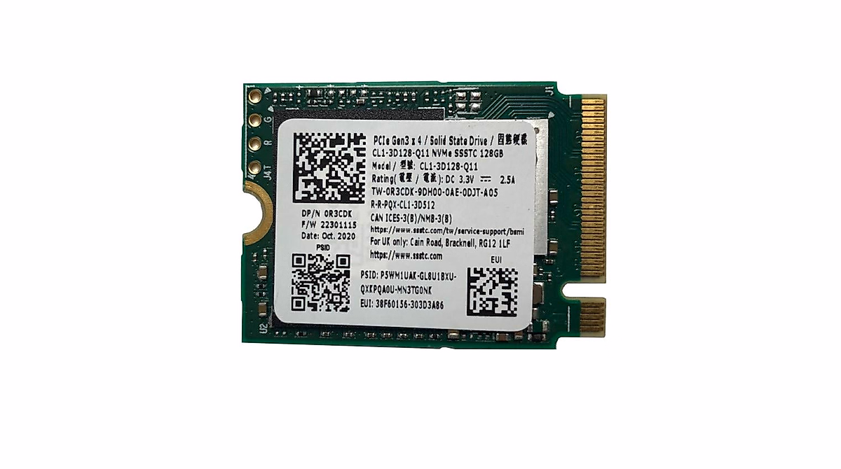 SSSTC CL1 Internal SSD, 128GB PCIe Gen3 x 4 NVMe Solid State Drive, M.2 ...