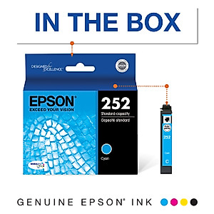Epson T252520 DURABrite Ultra Color Combo Pack Standard Capacity Cartridge Ink & T252220 DURABrite Ultra Cyan Standard Capacity Cartridge Ink