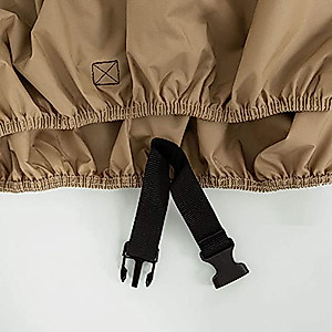 Tempera Patio Table Cover , Sectional Sofa , Dining Set Cover Outdoor , Anti-Fading , Waterproof for Outside Furniture, 62"D x 27.8"H, Taupe