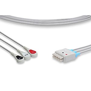 Replacement For GE HEALTHCARE DASH PRO 4000 3 LEAD SNAP LEADWIRE by Technical Precision