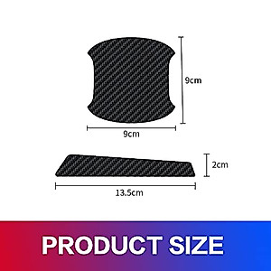 Reswish 16 Pieces Car Door Handle Scratch Protector,arbon Fiber Car Door Handle Paint Scratch Protector Sticker,Scratches Protective Films Side Sticker Scratches Car Door Protector (Carbon Fiber)