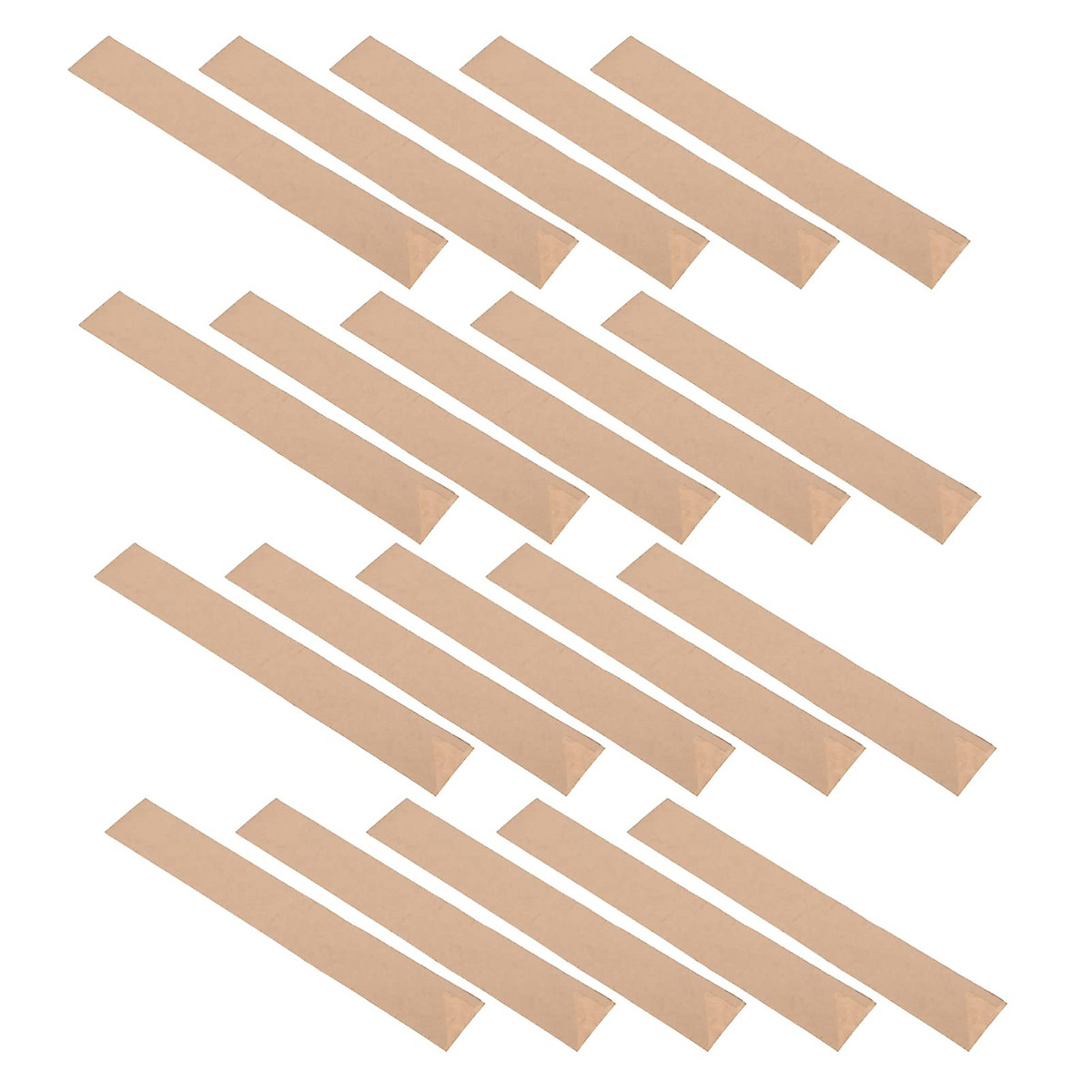 Cabilock 200Pcs Kraft Paper Chopsticks Sleeve Portable Chopsticks Pack Reusable Chopsticks Cover Paper Chopstick Bog Pouch for Straws Cutlery Spoon 22cm