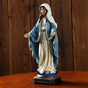 Simhoa 1pc Blessed Saint Virgin Mary Statue Wedding Gift Christmas Tabletop Decor