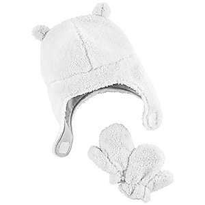 Simple Joys by Carter's Baby Hat and Mitten Set, Ivory, 12-24 Months