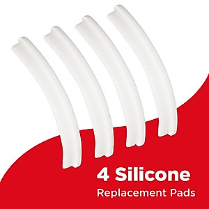 Seki Edge Eyelash Curler Replacement Pads (SS-601R) Pack of 4 Silicone Eyelash Curler Refill Pads - Maintain Curling Action - Made In Japan