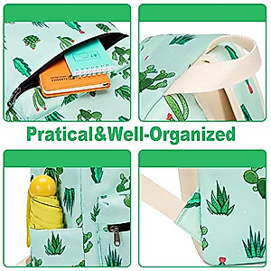 Bluboon Teen Girls Backpack School Book Bag Set with Lunch Box and Pencil Case for Kids and Children