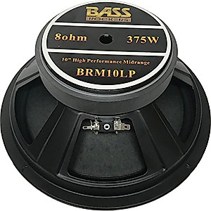 Bass Rockers 10" 375 Watts Midrange 8-Ohm Speaker (BRM10LP)