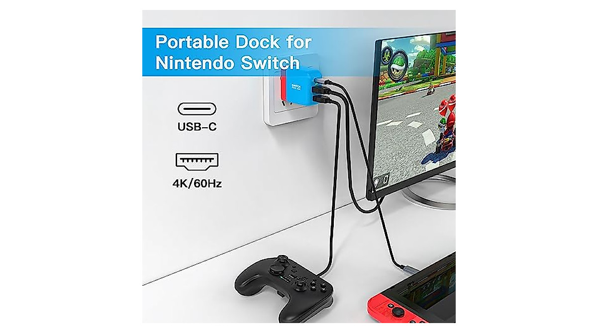 Mirabox Portable Switch Dock - Fast Charging & 4K Output