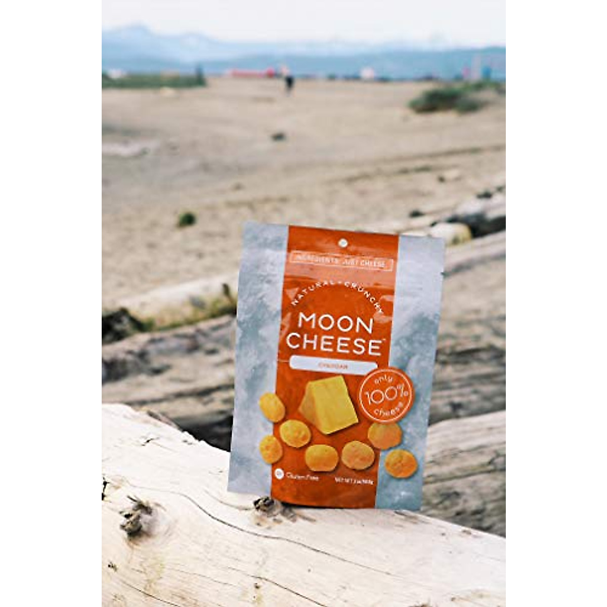 Moon Cheese - 100% Natural Cheese Snack - Cheddar - 2 oz, 10 ounce (pack of 1)