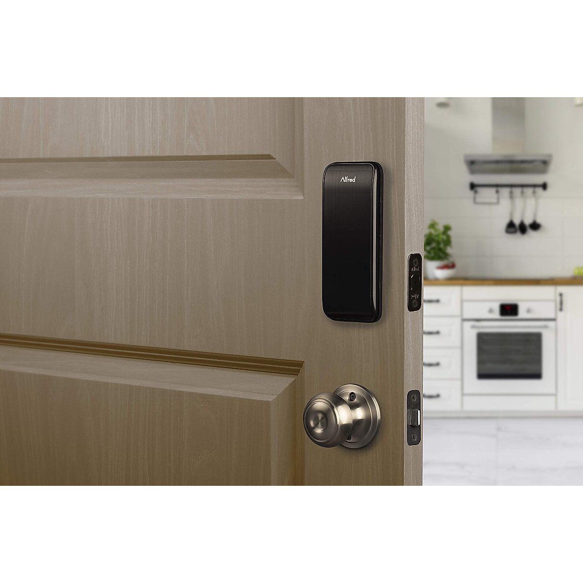 Alfred DB2 Smart Door Lock Deadbolt Touchscreen Keypad, Pin Code + Bluetooth, Up-to 20 Pin Codes (Black)