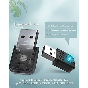 OLCLSS Wireless Audio Adapter for Nintendo Switch/Switch OLED PS4 PS5 PC - Bluetooth Receiver for Airpods, Headset, Speaker (Not for PS4 Gold Headset) - Not Audio Transmitter