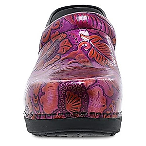 Dansko XP 2.0 Clogs for Women – Lightweight Slip Resistant Footwear for Comfort and Support – Ideal for Long Standing Professionals, Fuchsia Tooled Clogs 7.5-8 M US