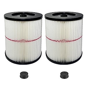 2 Pack 17816 Filter for Craftsman Shop Vac Wet/Dry 5 6 8 12 16 32 Gallon,9-17816 Red Stripe Vacuum Replacement Filters