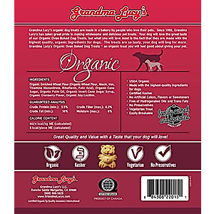 Grandma Lucy's Organic Oven Baked Dog Treats - Cranberry, 14 oz