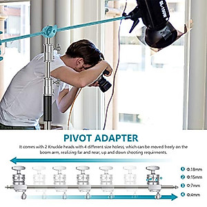 Neewer 10 Feet/3 Meters C-Stand Light Stand with 4 Feet/1.2 Meters Extension Boom Arm, 2 Pieces Grip Head and Carry Bag for Photography Studio Video Reflector, Umbrella, Monolight, etc (Basic Version)