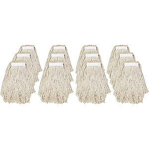 Genuine Joe 4-ply Cotton Narrow Band Mophead (Pack of 12)
