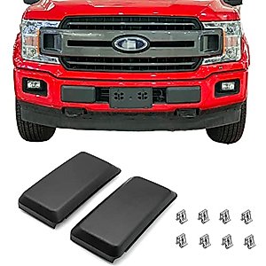 POETRYXIAO Front Bumper Guards Pads Inserts End Caps Cover Compatible with Ford F150 2018 2019 2020 ,1 Pair,Bumper Traverse Accessories