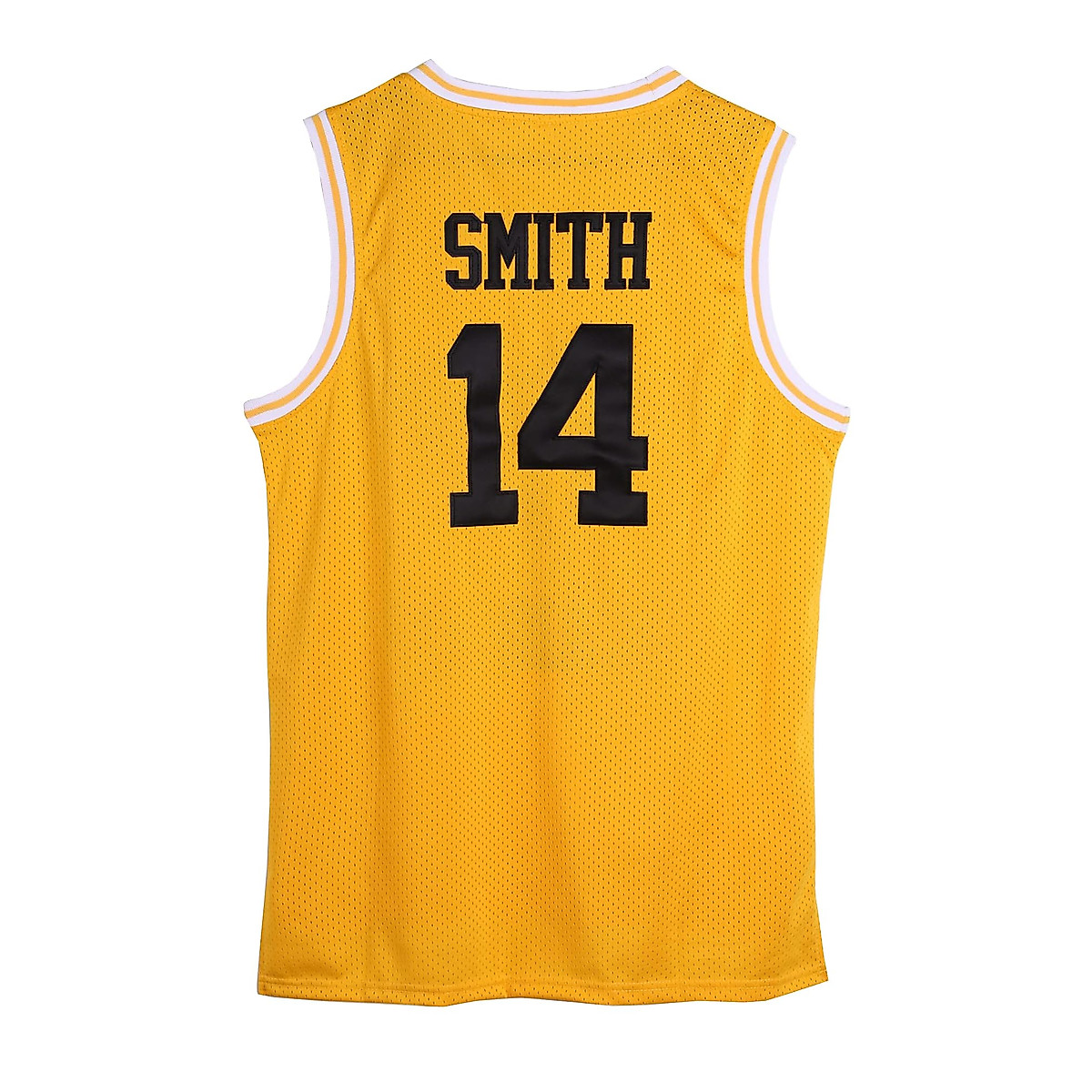 Amzdest 90s The Fresh Prince of Bel Air Academy #14 Jersey Shirt for Men and Women, Unisex Basketball Jersey for Theme Party (Yellow, Large)