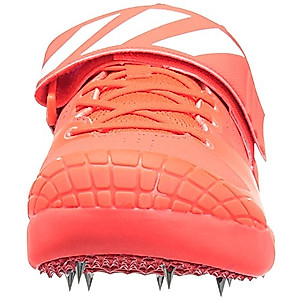 adidas Women's Adizero Javelin Track Shoe, Solar Red/White/Metallic/Silver, 15