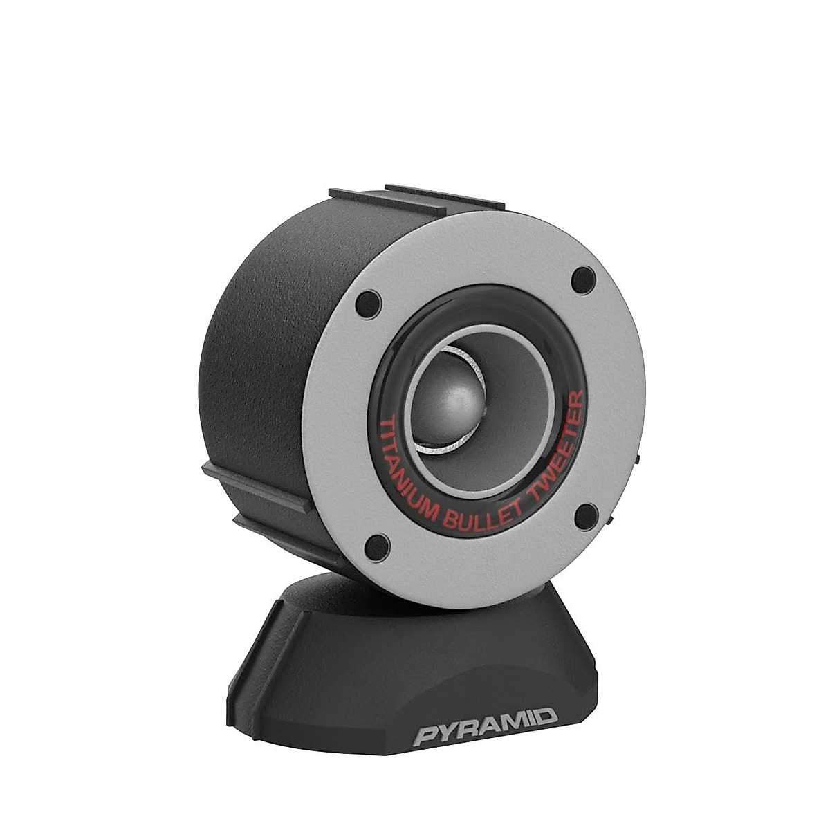 Pyramid 300 Watt Marine Tweeter Speaker - 3.75” Aluminum Bullet Horn w/ 1” Titanium Dome Tweeter, 2k-25kHz Frequency Response, 4 Ohm Impedance, Heavy Duty 20 Oz. Magnet Structure -TW28 (Pair)