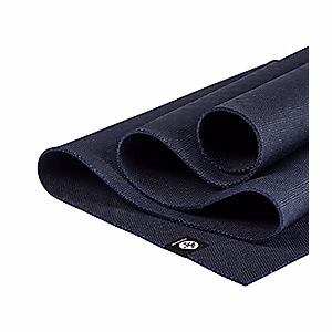 Manduka X Yoga Mat - Easy to Carry, For Women and Men, Non Slip, Cushion for Joint Support and Stability, 5mm Thick, 71 Inch (180cm), Midnight Blue